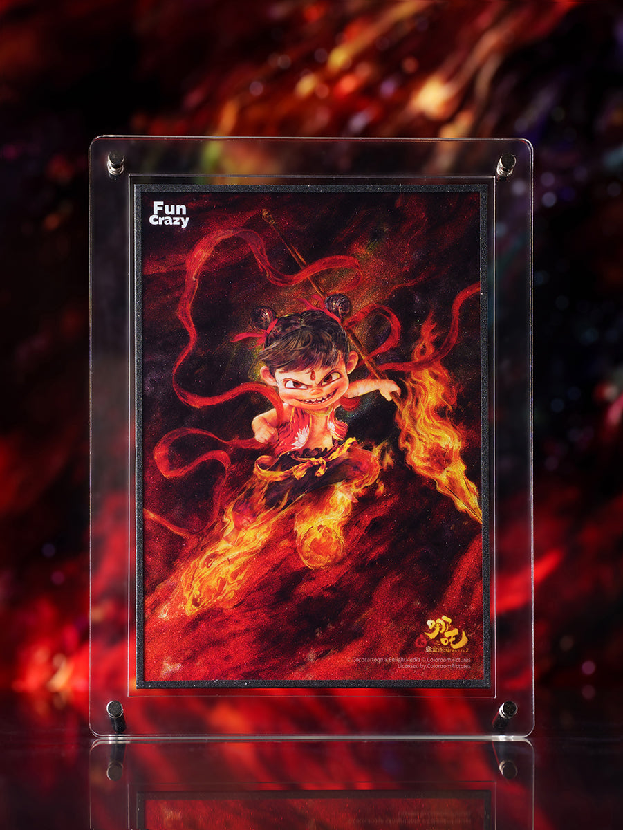 Ne Zha 2 x FUNCRAZY Official Merch - Acrylic Art Deco Poster / Postcar ...